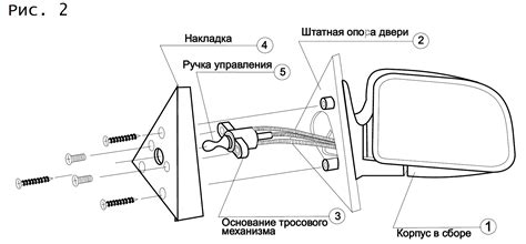 Зеркала с тросовой регулировкой на ГАЗ-2410, 3110 «Волга» (модель ЛТ-24)