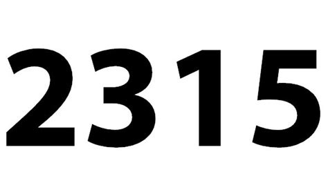 Zahl 2315