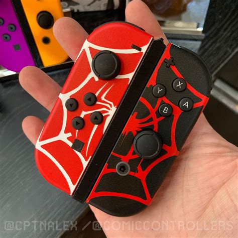 Nintendo Switch Custom Joy-con Marvel Spiderman Miles Morales | Etsy