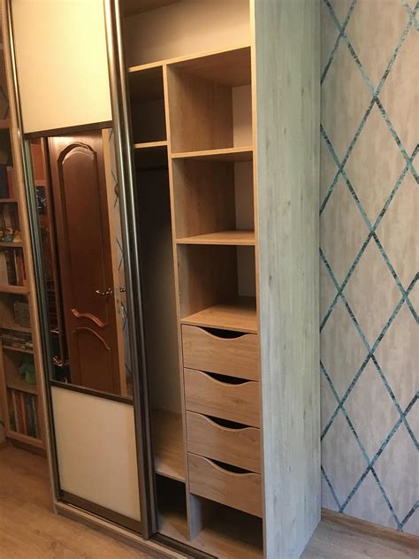 Шкаф в спальню дуб Денвер под заказ в Москве и Московской области