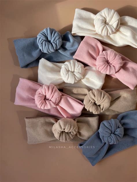 Повязка - тюрбан на голову из трикотажа | baby headband в 2024 г ...