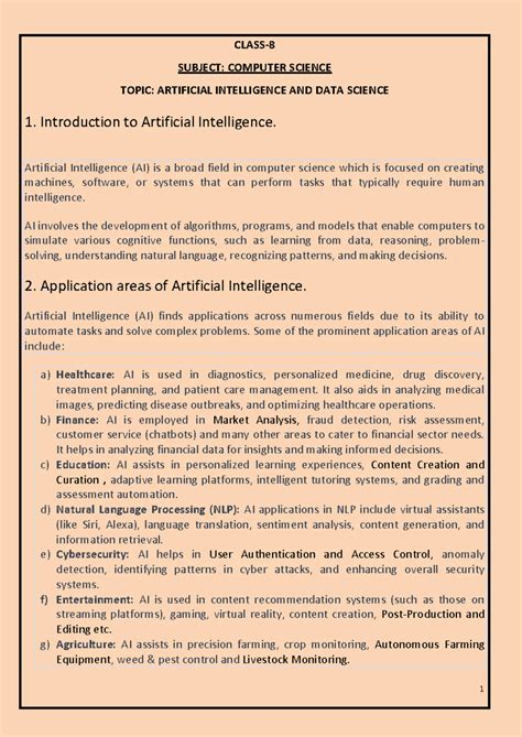 AI (417) Class 9 Sample Paper 1 for Final Examination - Studocu