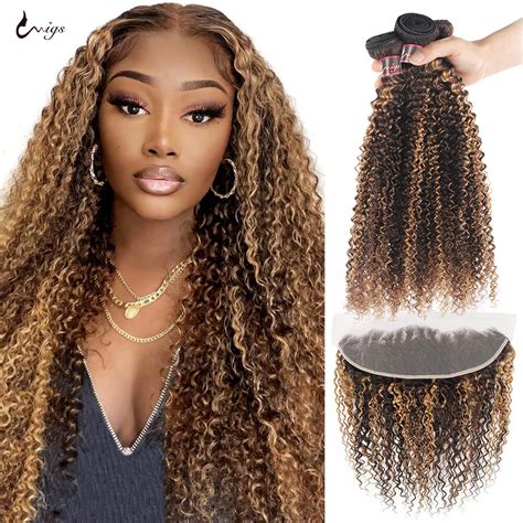 Ombre Kinky Curly Bundles Closure | Afro Kinky Curly Bundles Closure ...