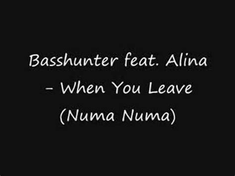 Basshunter & Alina - When You Leave (Numa Numa) - YouTube