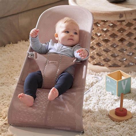 BabyBjorn Bouncer Bliss - Dusty Pink Mesh | Winstanleys Pramworld