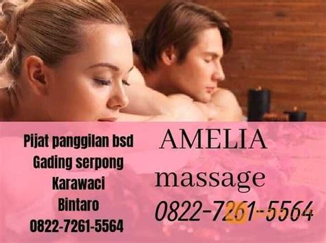 Pijat Panggilan Bsd Amelia Massage di Kota Tangerang Selatan, Banten | Jualo.com