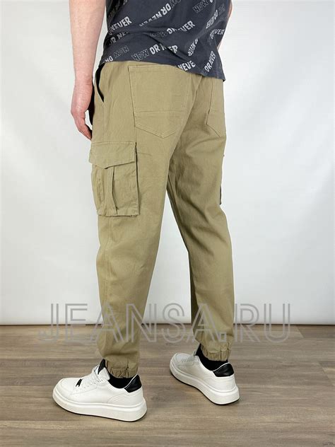 Джоггеры Lankins 5005-50 бежевого цвета купить на Jeansa.ru