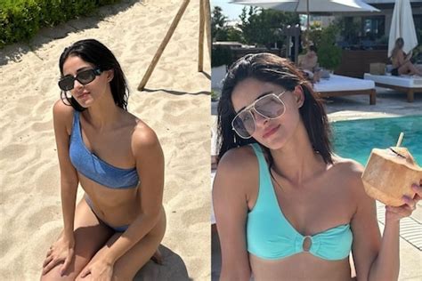 Ananya Panday Rocks A Blue Bikini In Her Spain Photo Dump; Netizens Search For Aditya Roy Kapur ...