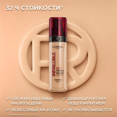 Тональный крем Infaillible 24ч Свежий тон [125]: купить