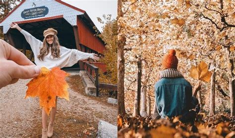 Оригинальные идеи для инсты, как фотографироваться осенью