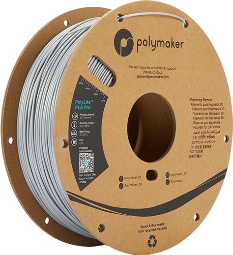 Polymaker PolyLite PLA PRO Silver - 3DJake Deutschland