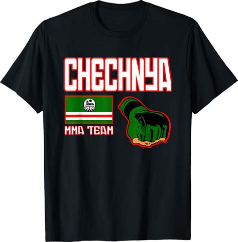 Chechen MMA, Proud Chechnya Flag, Chechnyan MMA Fighter T-Shirt ...