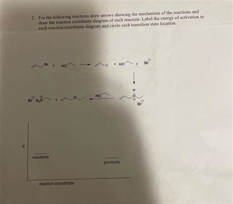 Solved 2. For the following reactions draw arrows showing | Chegg.com