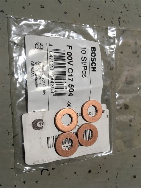 F00VC17504 Уплотнительное кольцо BOSCH | Запчасти на DRIVE2