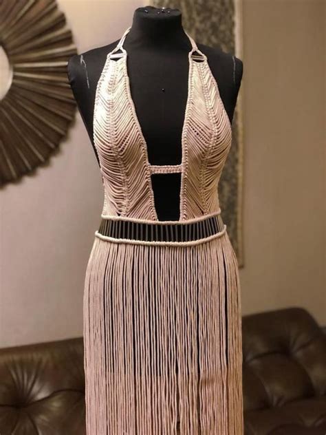 Одежда МАКРАМЕ macrame – 537 photos | Macrame dress, Pink dress ...