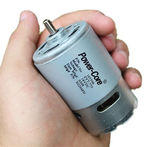 RS 775 DC 12V 24V 18V 17000RPM yüksek hızlı güç büyük tork çift bilyalı ...