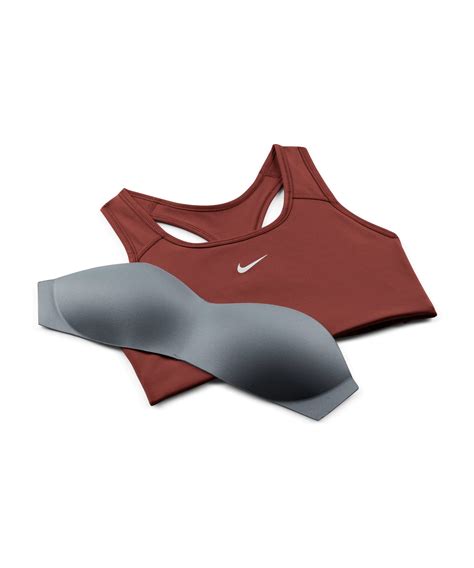 Nike Swoosh Bra Sport-BH Damen Braun F231 braun