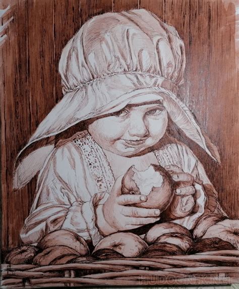 Картина Девочка с яблоком. Размеры: 40x48, Год: 2020, Цена: 50000 ...
