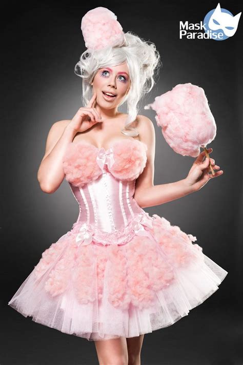 Kostüm Cotton Candy Girl Sexy Fasching Karneval Damen Verkleidung ...
