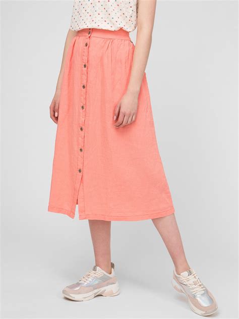 Юбка миди летняя женская Pepe Jeans DN8434786269672 L Персиковая ...