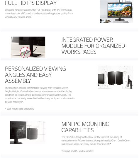 LG 24BK550Y-B 23.8" FHD IPS Business LED Monitor 24BK550Y-B | shopping ...