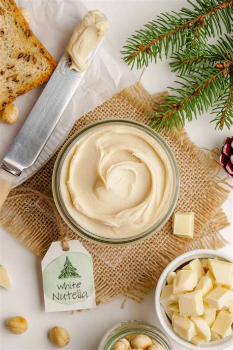 White Nutella Recipe (White Chocolate Hazelnut Spread) - Texanerin Baking