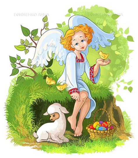 Сообщество иллюстраторов / Иллюстрации / Bajena / ПАСХАЛЬНЫЙ АНГЕЛ ...