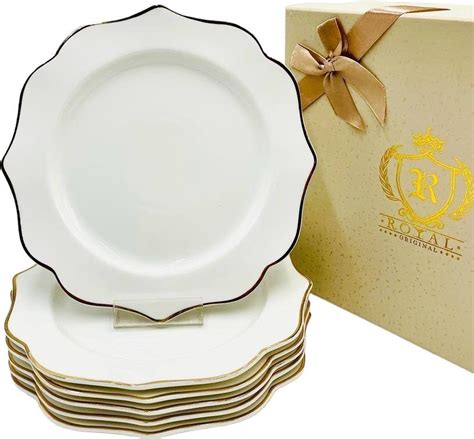 Купить ROYAL CROWN набор тарелок Royal TR 10 25 см 6 шт, фарфор в ...