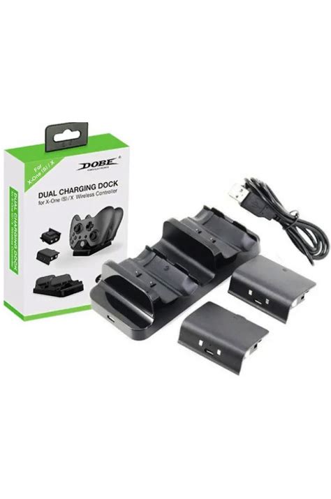 Зарядная станция Xbox One S Dual Charging Dock + АКБ 300 mAh (2шт ...