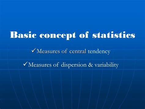 PPT - Basic concept of statistics PowerPoint Presentation, free download - ID:3397681