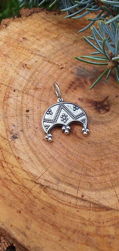 Lunar Amulet Lunnitsa Lunula Silver Necklace Lunnica Moon - Etsy