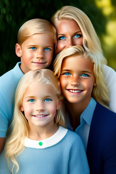 Little Girls With Blue Eyes And Blonde Hair