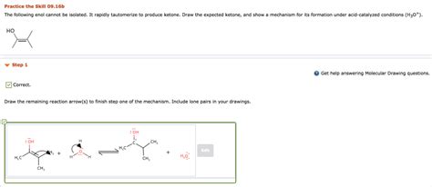 Solved Practice the Skill 09.16b The following enol cannot | Chegg.com