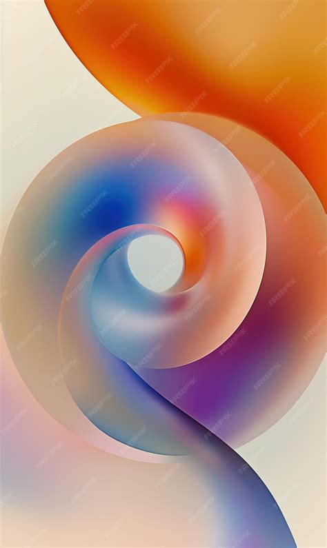 Abstract Swirling Gradient in Pastel Colors | Premium AI-generated image