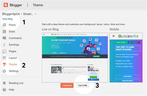 How to add Google progress scrollbar on top of your BlogSpot page? - BloggerSpice: SEO Training ...
