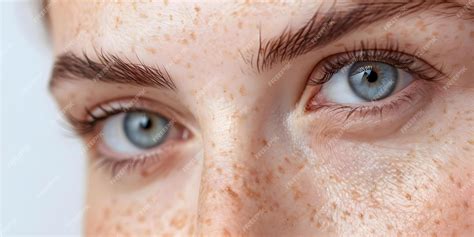 Analyzing Dermatological Skincare CloseUp Photo of Woman39s Freckled ...