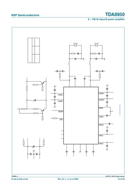 TDA8950TH datasheet(22/39 Pages) PHILIPS | 2 쨈 150 W class-D power ...
