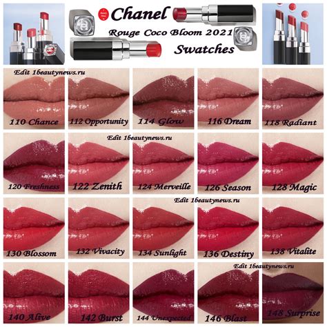 Новые губные помады Chanel Rouge Coco Bloom Spring Summer 2021: полная ...