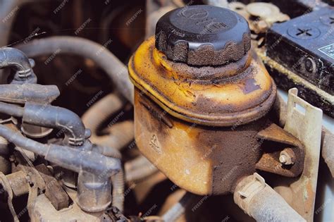 Premium Photo | Dirty engine oil stains that have not been maintained ...