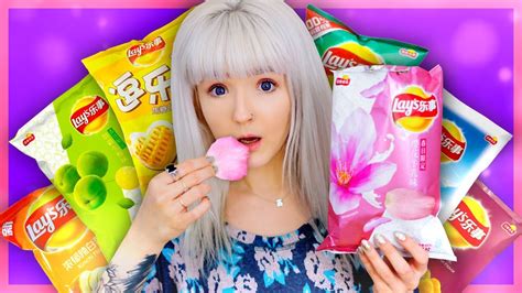 ПРОБУЮ САМЫЕ СТРАННЫЕ ЧИПСЫ В МИРЕ! Lays СО ВКУСОМ САКУРЫ?! - YouTube