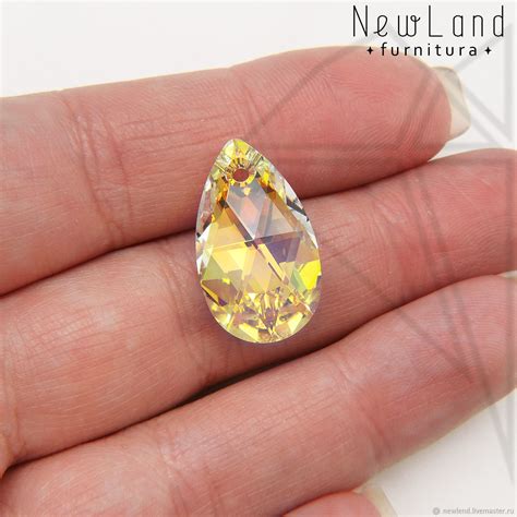 Кристаллы Сваровски капля 22х13 мм (Crystal AB) - КС-003-02 купить в ...