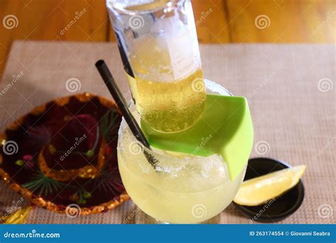 Coronita Tequila Lime and Beer Alcoholic Drink Stock Photo - Image of ...