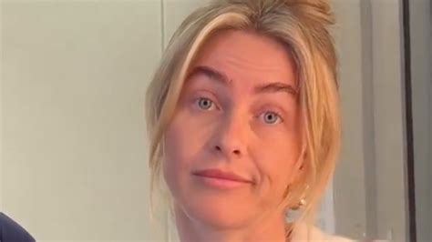 DWTS star Julianne Hough snaps 'don't talk to us' as she gets ready for live show with co-host ...