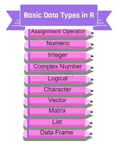 [100% Working Code] R Data Types | R Datatypes List - r tutorial - wikitechy