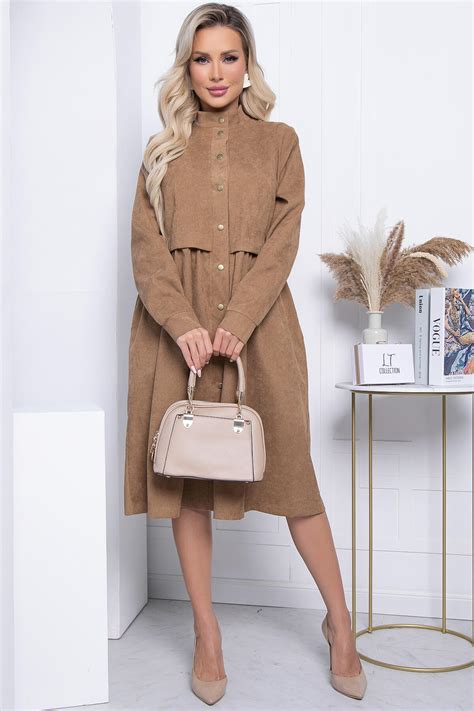 Платье "Муза" П7218 (кэмэл) оптом от LT Collection