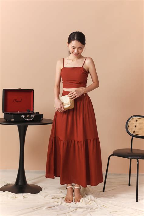 Aiko Skirts - Brick Red – TLC Label