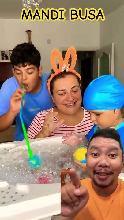 KAKAK GANGGUIN ADEK MANDI BUSA!!!??? #family #funny #familia #baby #komedi #comedy - YouTube