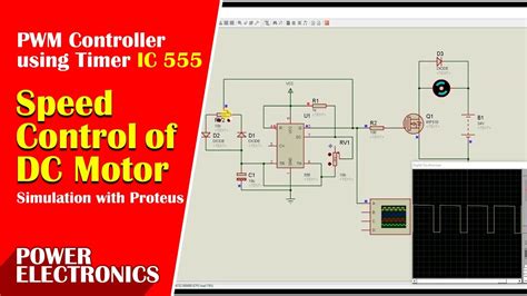 DC Motor Speed Controller using Timer IC 555 || Simulation with Proteus ...