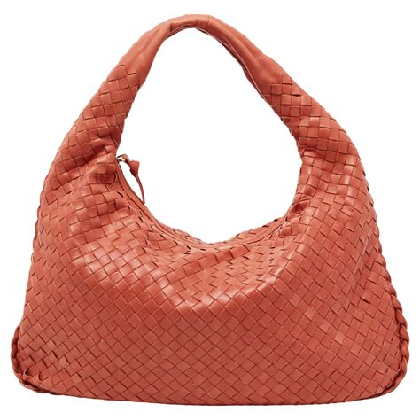 Bottega Veneta Orange Intrecciato Leather Belly Veneta Hobo at 1stDibs ...