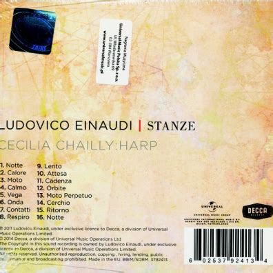 Stanze – Ludovico Einaudi (Людовико Эйнауди) купить на компакт-дисках ...